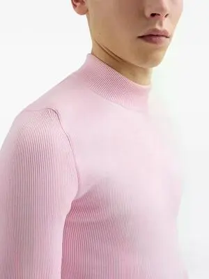 JIL SANDER Ribbed Mock-neck Sweater
