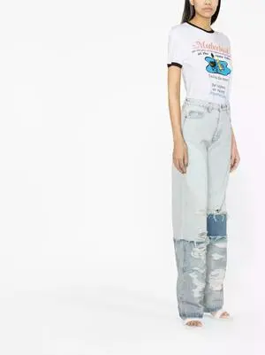 Heron Preston Patchwork Straight-leg Jeans
