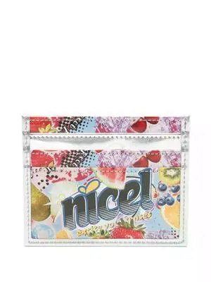 Martine Rose Fruit-print Logo-print Card Holder