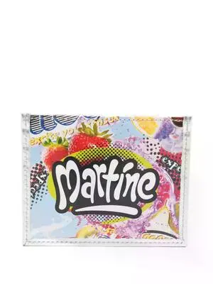 Martine Rose Fruit-print Logo-print Card Holder