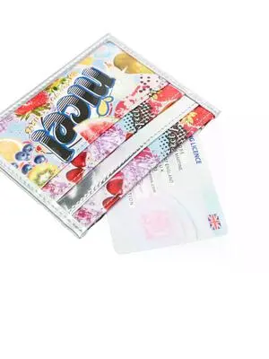 Martine Rose Fruit-print Logo-print Card Holder