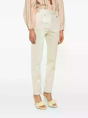 Chloé Satin-finish Trousers With D-ring