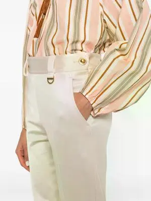 Chloé Satin-finish Trousers With D-ring