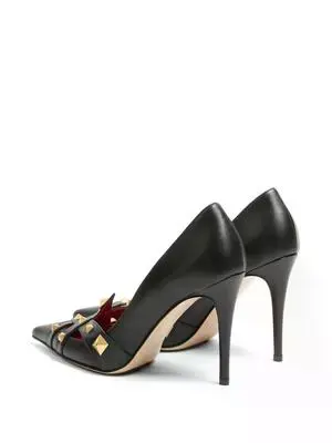 Valentino Garavani Studded Leather Pumps - Black