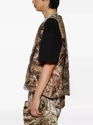 1989 STUDIO Camouflage-pattern Vest