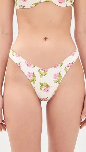 Frankies Bikinis Dove Bikini Bottoms - Cherry Picked