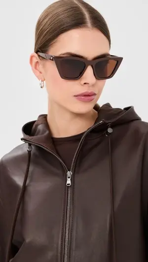 Le Specs Velodrome Cateye Sunglasses - Cocoa