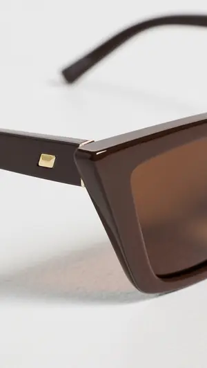 Le Specs Velodrome Cateye Sunglasses - Cocoa