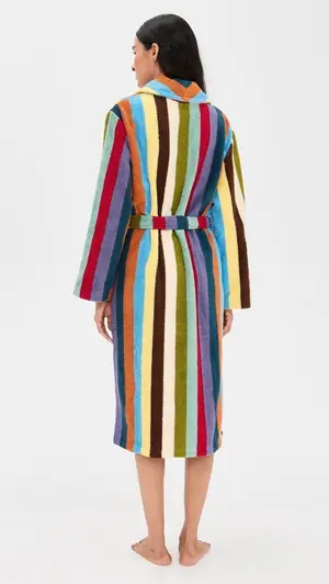 DUSEN DUSEN Stripe Bathrobe