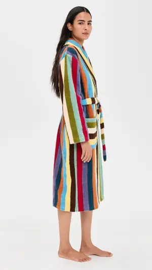 DUSEN DUSEN Stripe Bathrobe