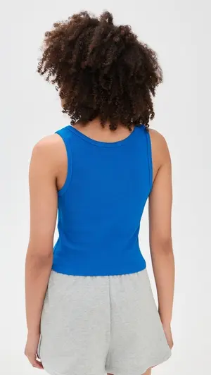PERFECTWHITETEE Structured Rib Tank - Cobalt