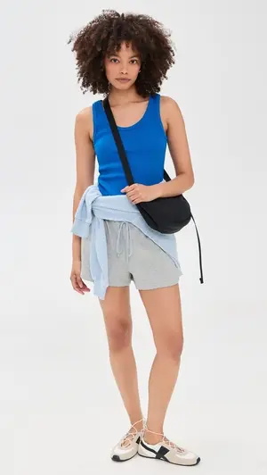 PERFECTWHITETEE Structured Rib Tank - Cobalt