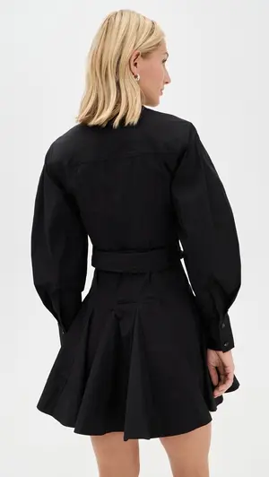 GANNI Stretch Mini Shirt Dress