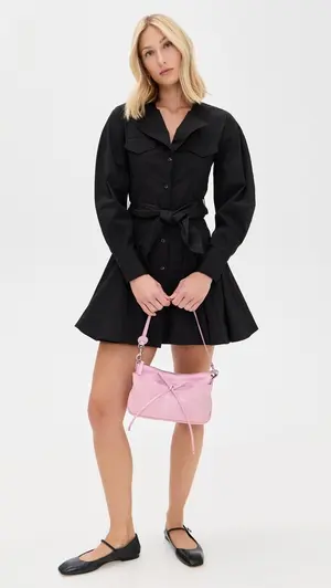 GANNI Stretch Mini Shirt Dress