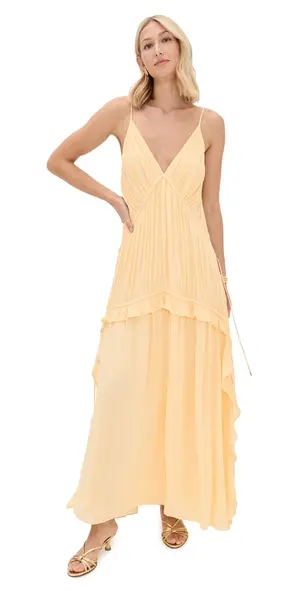 DRESS TO Ruffle-trim Maxi Dress