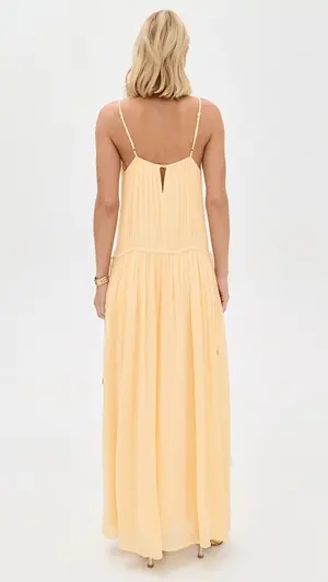 DRESS TO Ruffle-trim Maxi Dress