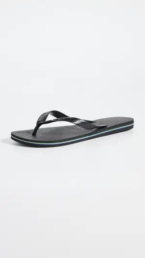 Havaianas Brazil Flip Flops - Black