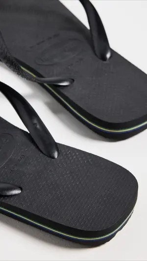 Havaianas Brazil Flip Flops - Black