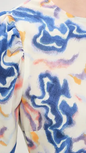 Ulla Johnson Samar Short Sleeve Silk Maxi Dress - Prism