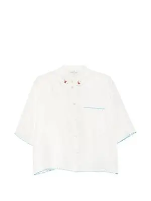 FORTE_FORTE Scallop-trim Shirt