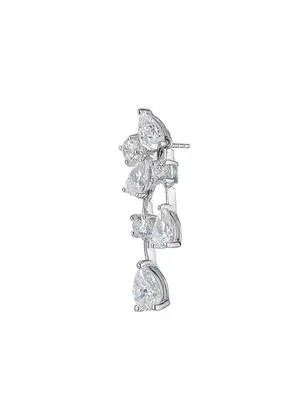 ANABELA CHAN 18kt White Gold Mini Raindrop Diamond Earrings