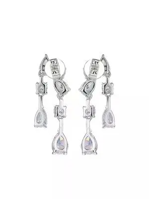 ANABELA CHAN 18kt White Gold Mini Raindrop Diamond Earrings
