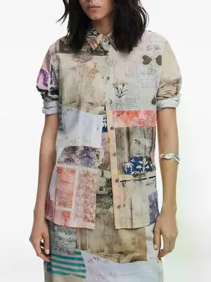 Desigual Patchwork Print Shirt