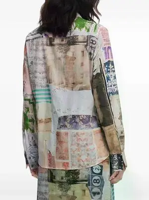 Desigual Patchwork Print Shirt