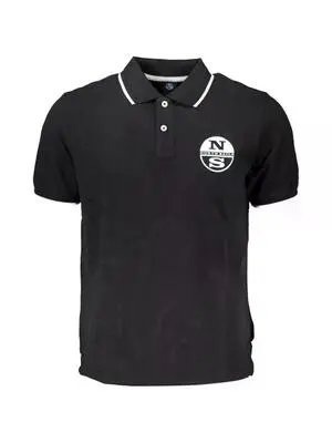 NORTH SAILS Cotton Polo Shirt - Black