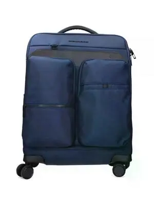 PIQUADRO Logo-Appliqué Luggage Blue