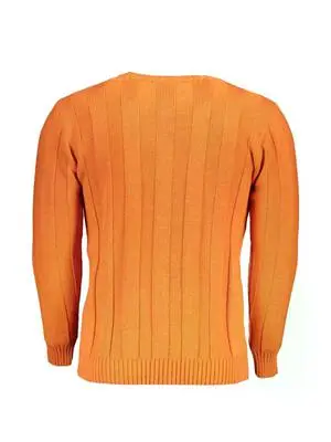 U.S. Grand Ribbed-knit Crew-neck Sweater