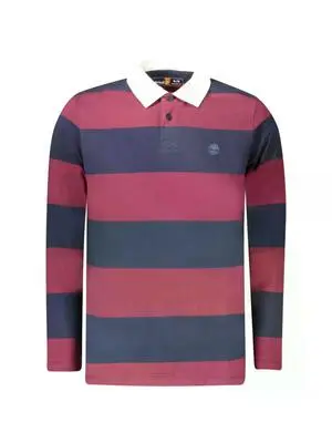 Timberland Striped Long-sleeved Polo Shirt - Red