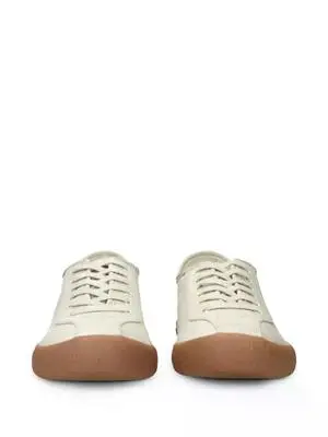 THE ROW Lace-up Canvas Sneakers - Neutrals