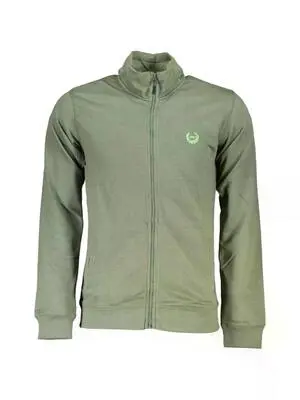 GIAN MARCO VENTURI VINTAGE Logo-embroidered Zip-up Sweater