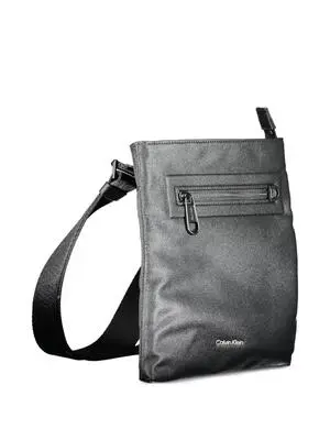 Calvin Klein Logo-print Zip-pocket Messenger Bag