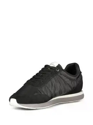Calvin Klein Logo-patch Panelled Sneakers - Black