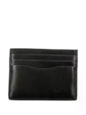 Calvin Klein Embossed-logo Leather Card Holder