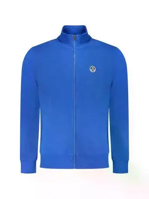 NORTH SAILS Logo-patch Zip-up Sweater - Blue