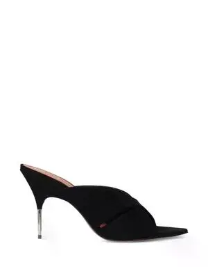 Amina Muaddi Open Toe Mules