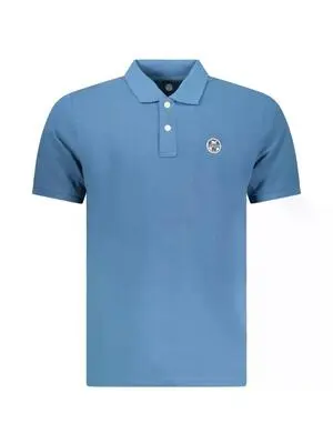 NORTH SAILS Logo-patch Cotton Polo Shirt - Blue