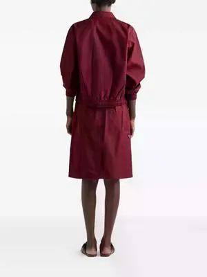 Prada Poplin Midi-skirt - Red