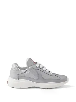 Prada America's Cup Biker Fabric Sneakers - Grey