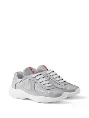 Prada America's Cup Biker Fabric Sneakers - Grey