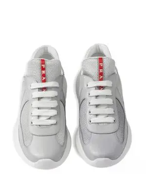 Prada America's Cup Biker Fabric Sneakers - Grey
