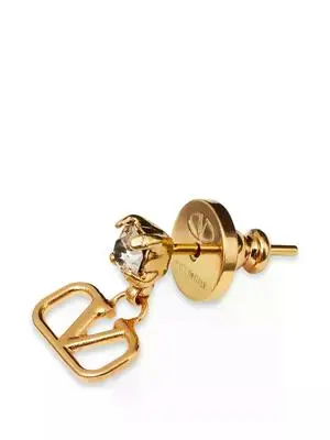 Valentino Garavani Vlogo Signature Drop Earrings With Swarovski Crystals