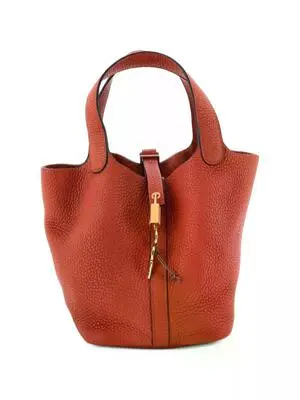 Hermès Picotin Lock Clemence Pm Bucket Bag - Brown