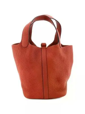 Hermès Picotin Lock Clemence Pm Bucket Bag - Brown