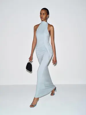 Reformation Aurelio Knit Maxi Dress In Geode - 50% Off | Editorialist