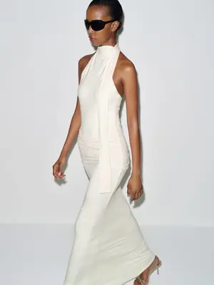 REFORMATION Serena Knit Dress - Ivory