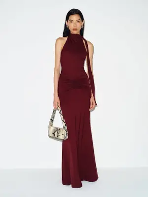 REFORMATION Serena Knit Maxi Dress - Red
